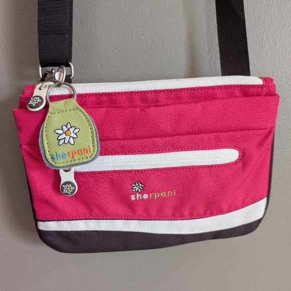 Sherpani | Bags | Sherpani Pink And Brown Travel Crossbody Bag | Poshmark